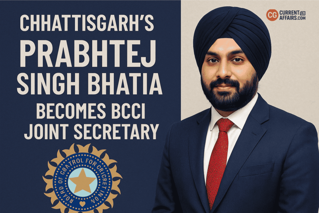 CG’s Prabhtej Singh Bhatia Becomes BCCI Joint Secretary